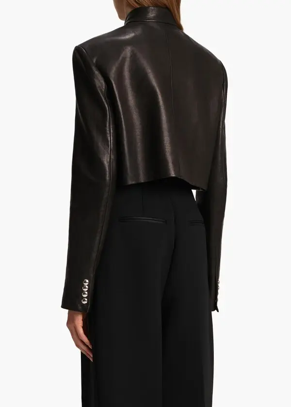 Khaite Samuelson Leather Jacket