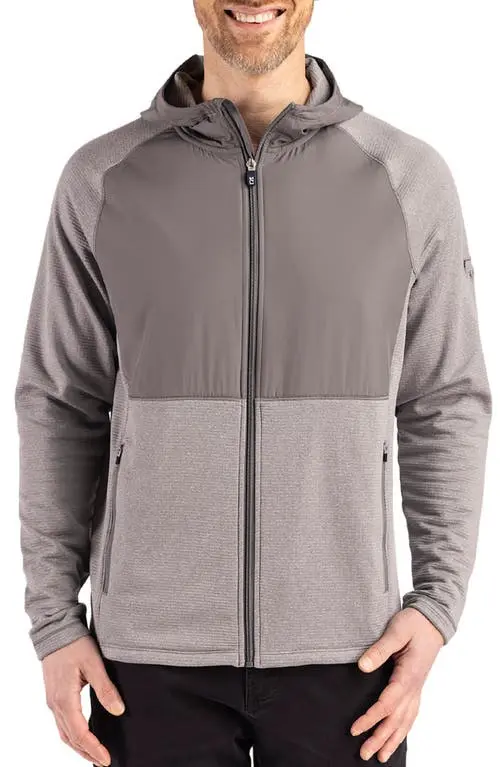 Cutter & Buck Peshastin Fleece Hybrid Jacket - Elemental Grey Heather
