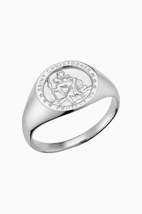 ORADINA Guardian Signet Ring - Silver