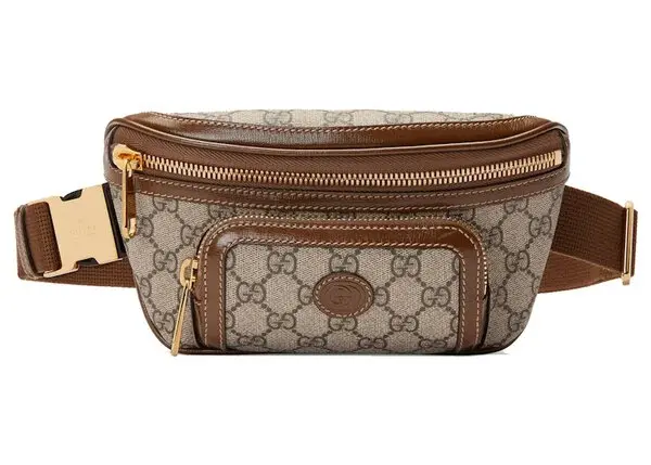 Gucci Belt Bag With Interlocking G - Beige/ebony