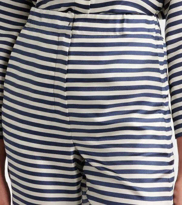 Max Mara Nine Striped Wide-leg Pants