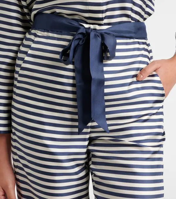 Max Mara Nine Striped Wide-leg Pants