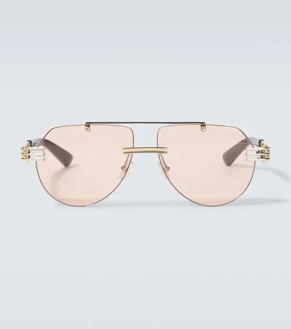 Bottega Veneta Aviator Sunglasses - Brown