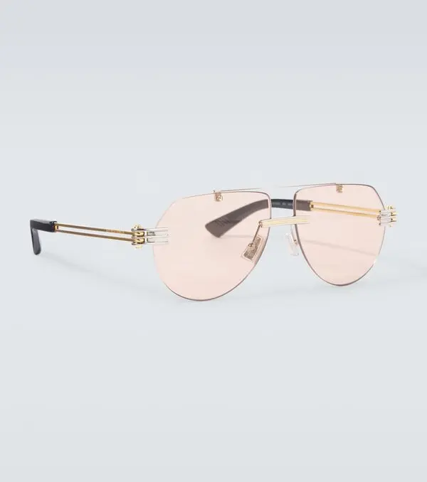 Bottega Veneta Aviator Sunglasses - Brown