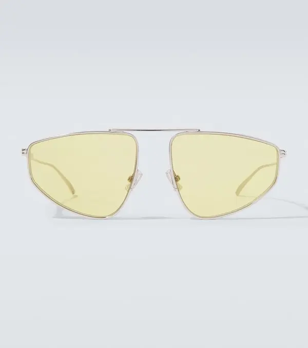 Bottega Veneta Aviator Sunglasses - Yellow