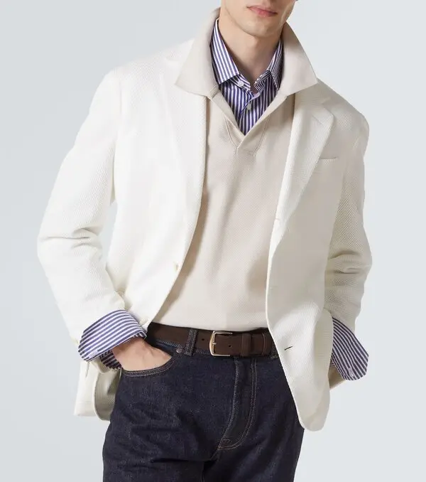 Dunhill Cotton Piqué Blazer