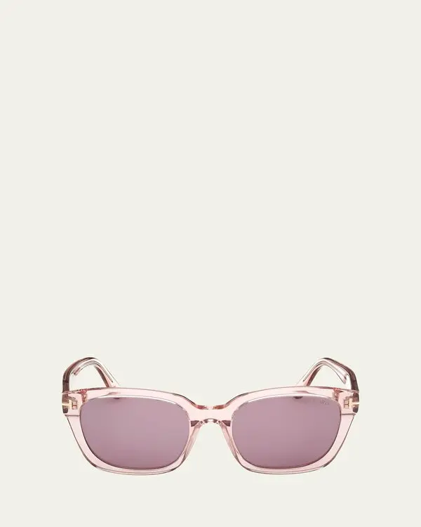 TOM FORD Haylay Rectangle Sunglasses - Pnkoviol