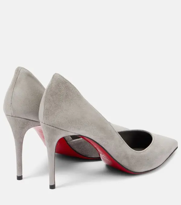CHRISTIAN LOUBOUTIN Irizia 85 Suede Pumps