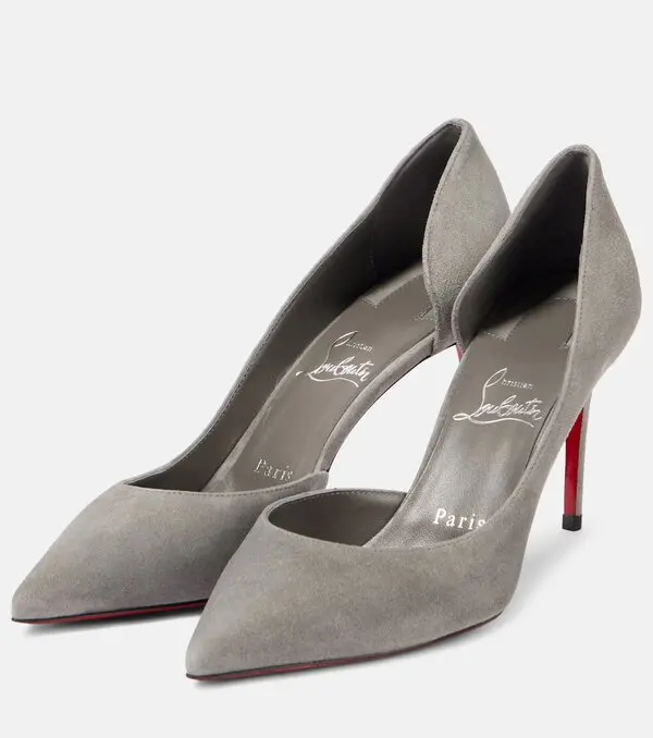 CHRISTIAN LOUBOUTIN Irizia 85 Suede Pumps
