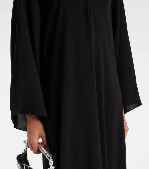 Max Mara Lillo Cady Maxi Dress - Black