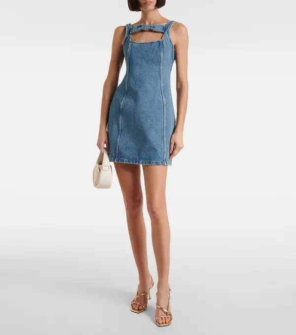 Nina Ricci Bow-detail Denim Minidress