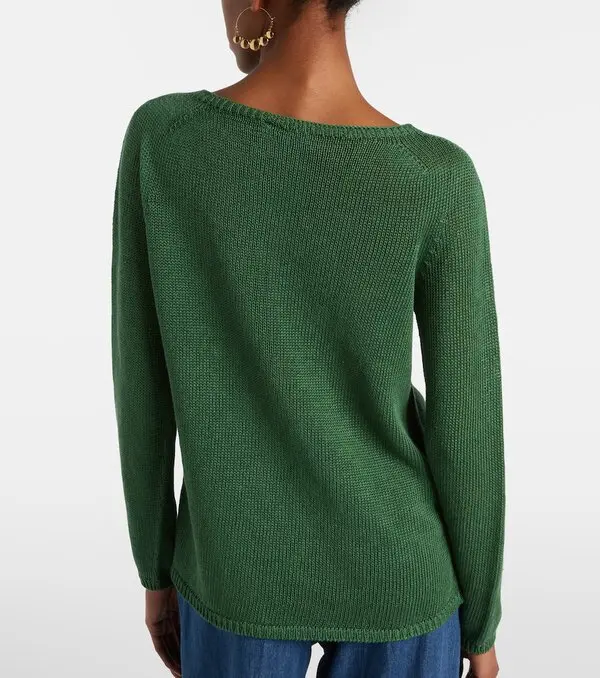 Max Mara Giolino Linen Sweater - Green