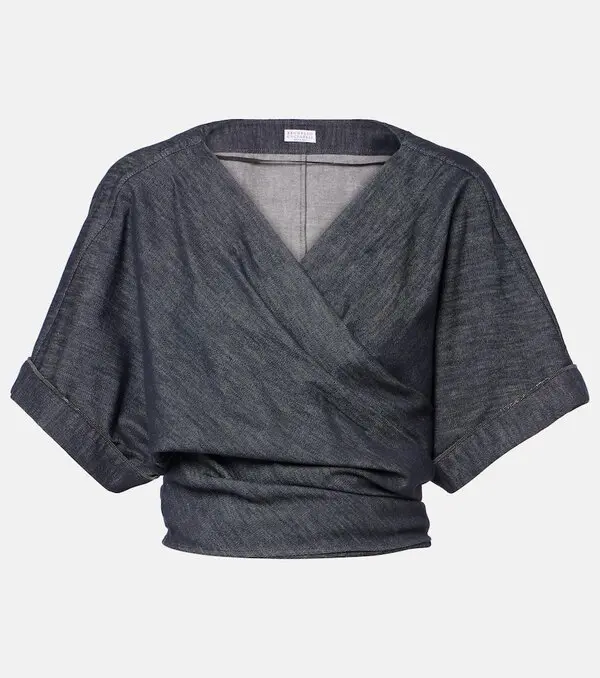 Brunello Cucinelli Cotton T-shirt - Blue