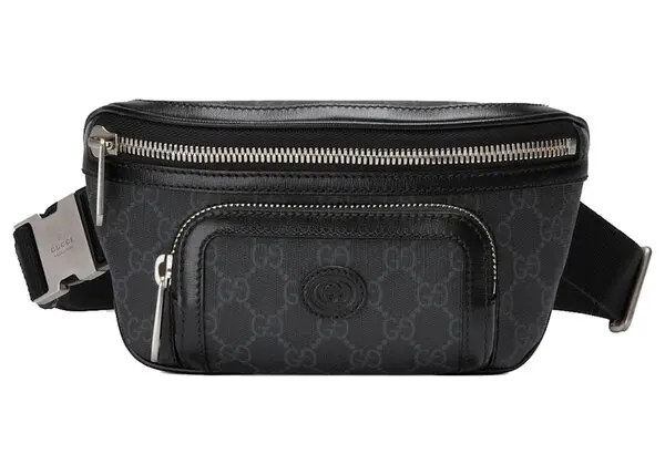 Gucci Belt Bag With Interlocking G - Black