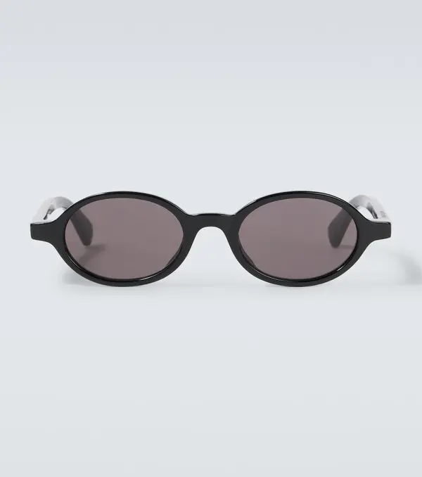 Bottega Veneta Oval Sunglasses - Black
