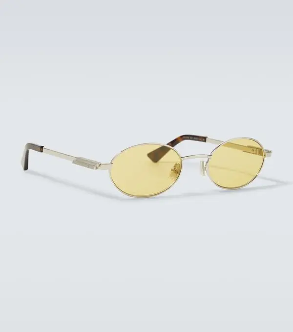 Bottega Veneta Oval Sunglasses - Silver