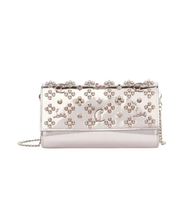 CHRISTIAN LOUBOUTIN - Christian Louboutin Paloma Leather Clutch