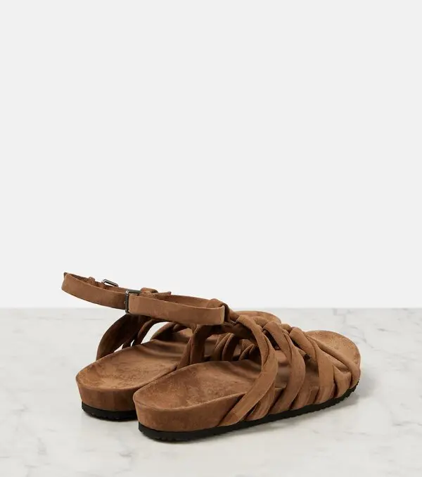 Brunello Cucinelli Suede Sandals