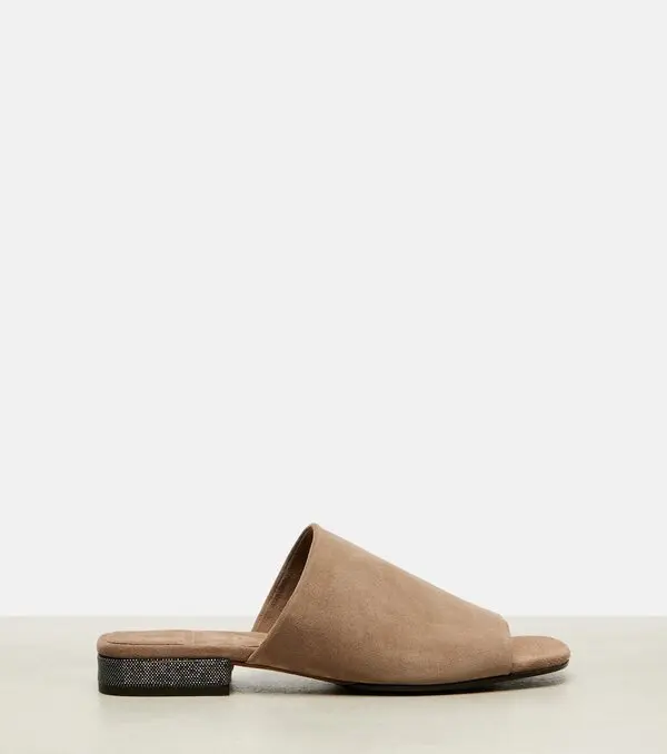 Brunello Cucinelli Suede Sandals