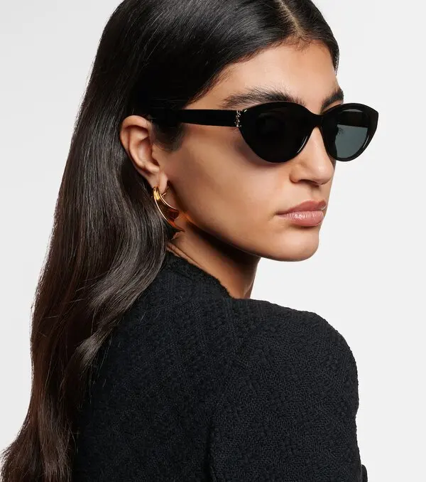 Saint Laurent Cat Eye Sunglasses - Black