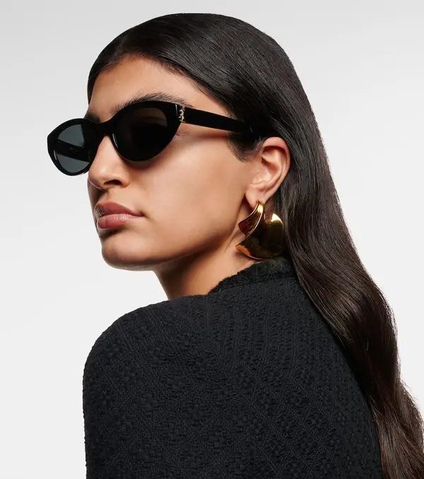 Saint Laurent Cat Eye Sunglasses - Black