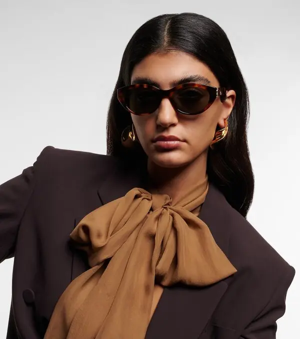 Saint Laurent Sl M148 Cat-eye Sunglasses - Brown