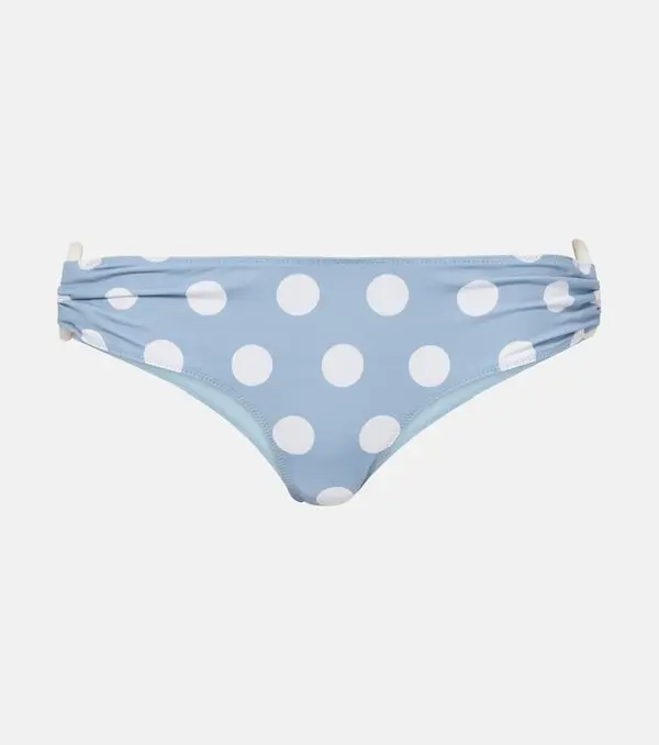 Marysia Coronada Polka-dot Bikini Bottom - Blue