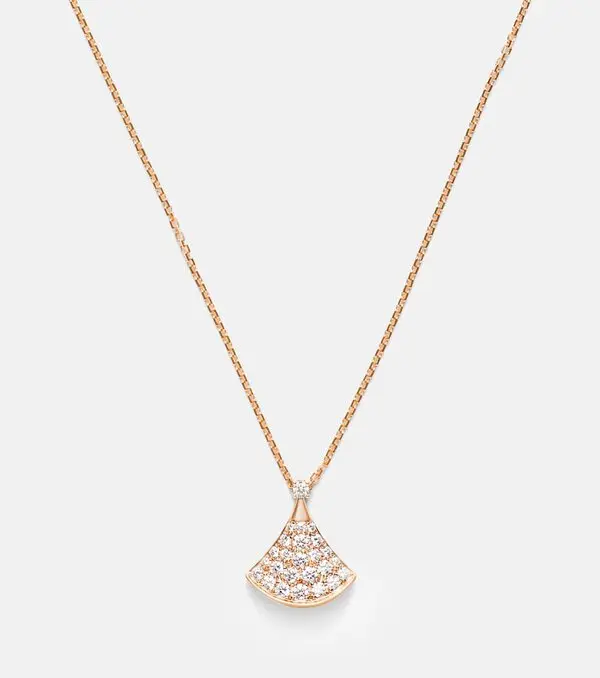 BVLGARI Diva's Dream 18kt Rose Necklace With Diamonds