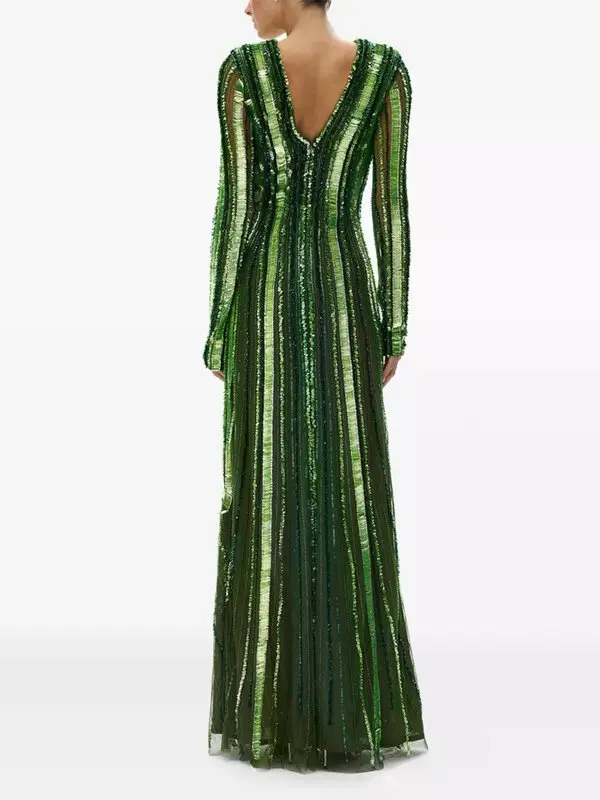 Rachel Gilbert Lyssa Gown - Green | Editorialist