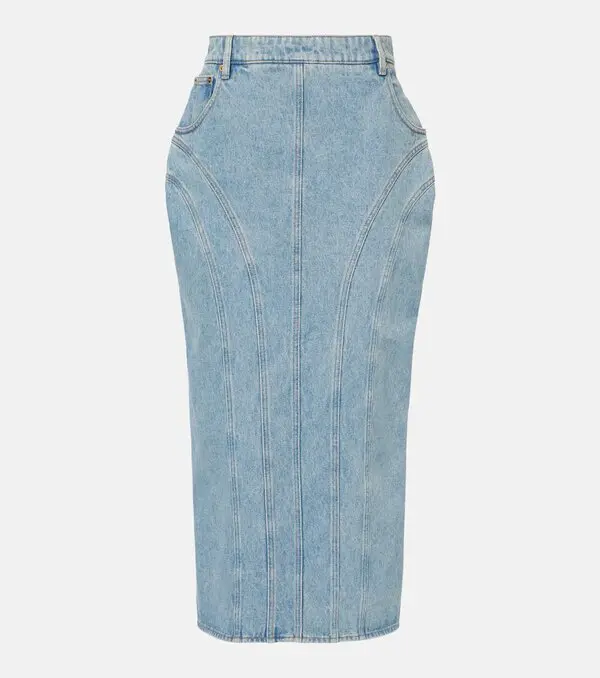 Nina Ricci Denim Midi Skirt
