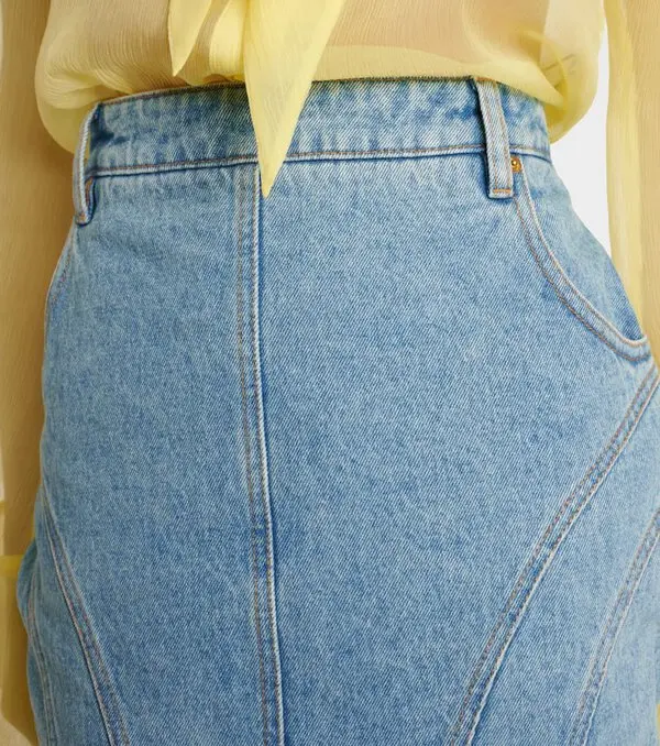 Nina Ricci Denim Midi Skirt