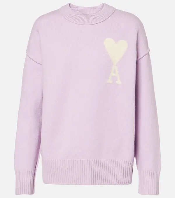 AMI Paris De Cœur Wool Sweater