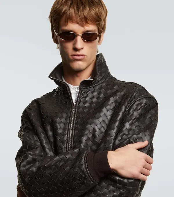 Bottega Veneta Bolt Rectangle Sunglasses
