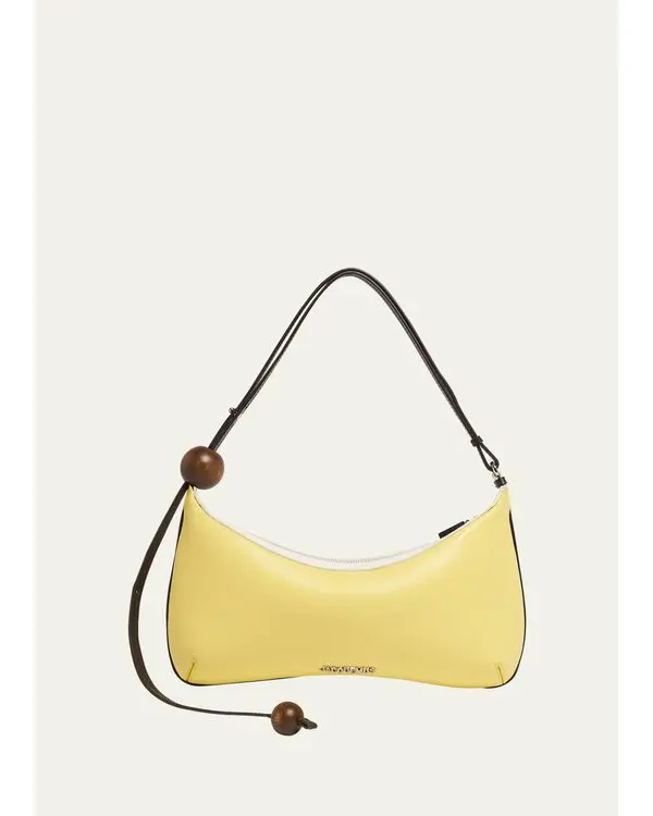 Jacquemus Leather Shoulder Bag - Yellow
