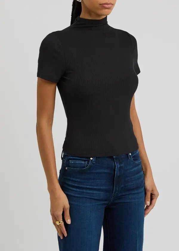 Paige Blanche Ribbed T-shirt