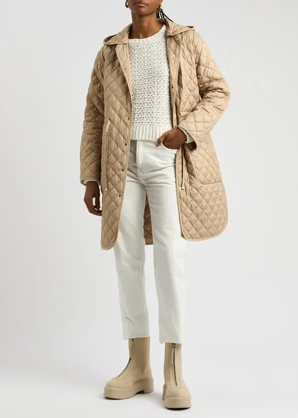 Moncler Logo Bouclé-knit Cotton-blend Jumper