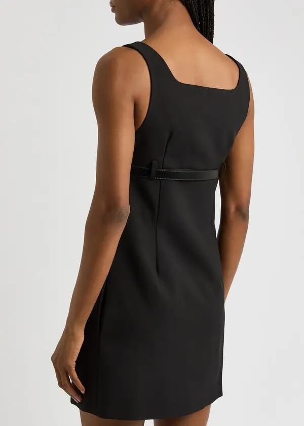 Coperni Belted Woven Mini Dress