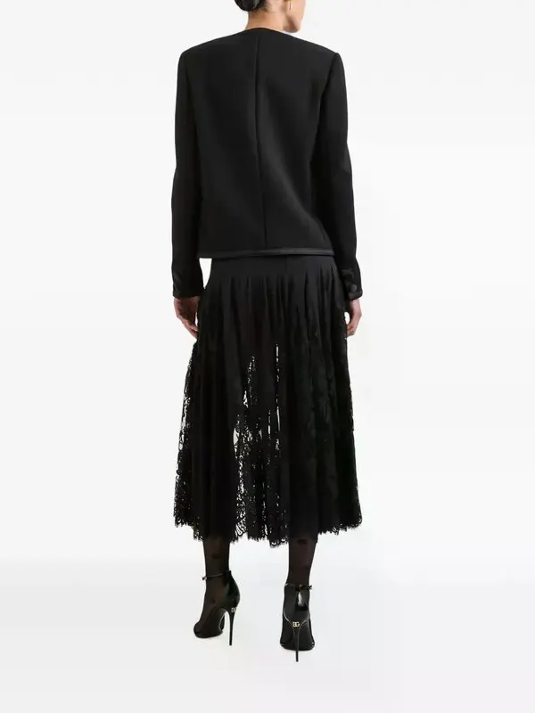 Dolce & Gabbana Silk Chiffon Voile Calf-length Skirt
