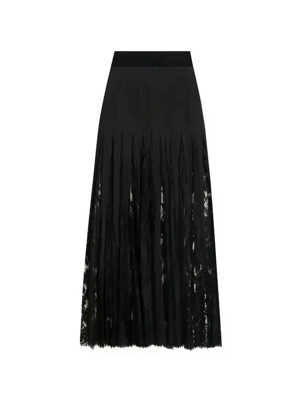 Dolce & Gabbana Silk Chiffon Voile Calf-length Skirt