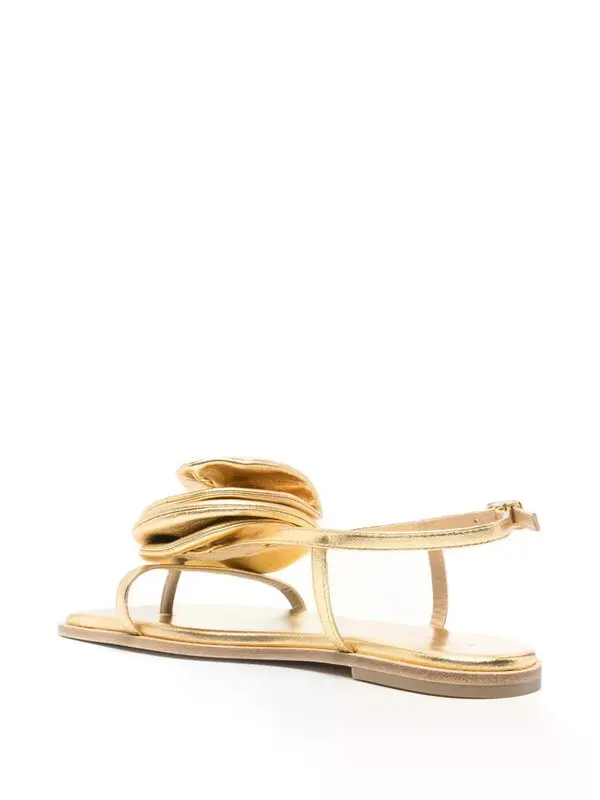 VIC MATIE Metallic Sandals - Gold