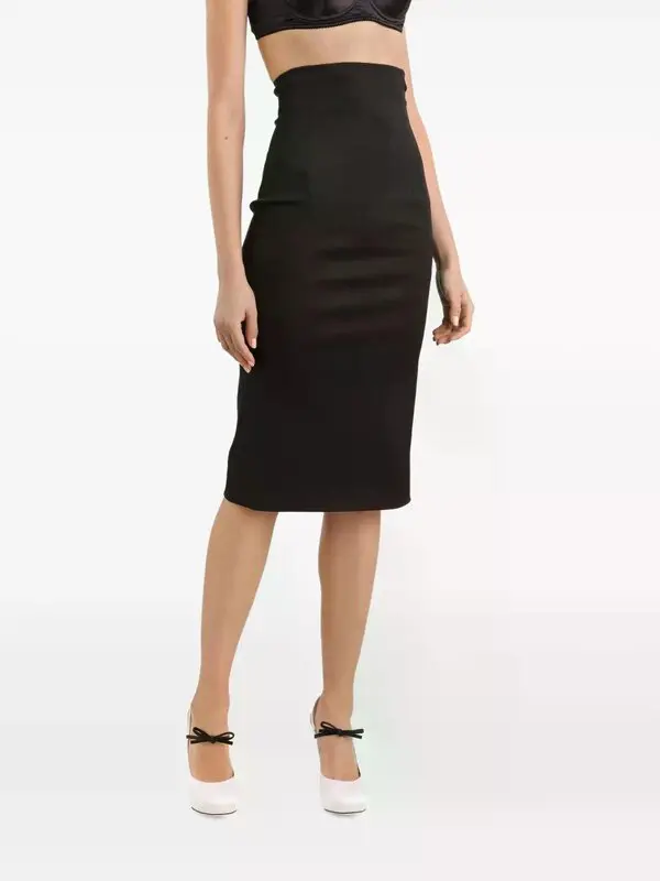 Dolce & Gabbana High-waist Midi Skirt - Black