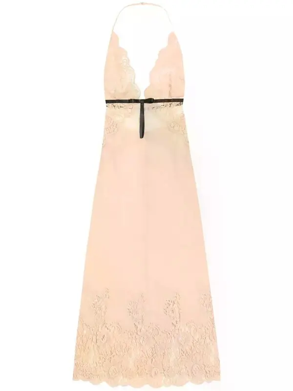 Dolce & Gabbana Lace-appliqué Nightdress - Neutrals