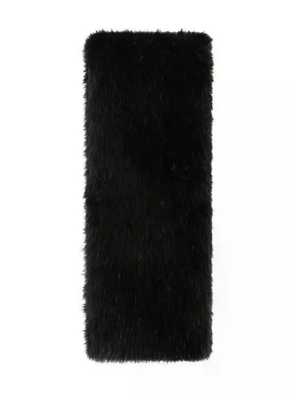 Dolce & Gabbana Faux-fur Scarf - Black