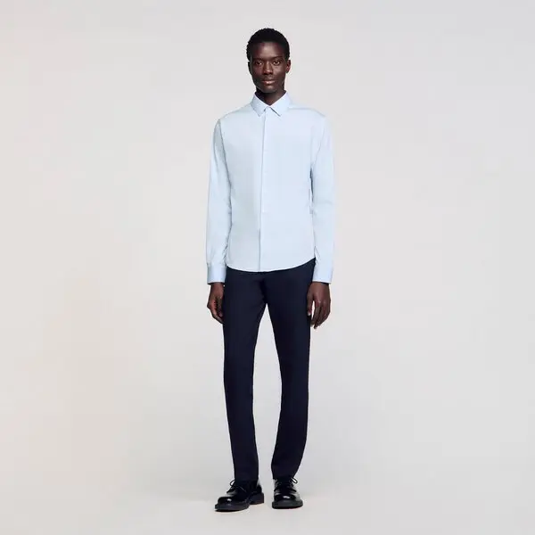 Sandro Plain Shirt - Blue Sky