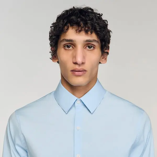 Sandro Plain Shirt - Blue Sky