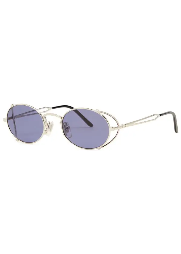 Jean Paul Gaultier Oval-frame Sunglasses - Silver