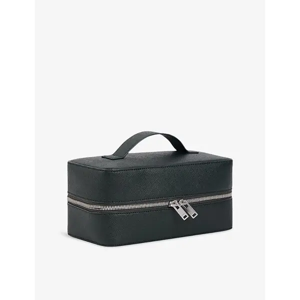 Sandro Logo-embossed Leather Washbag