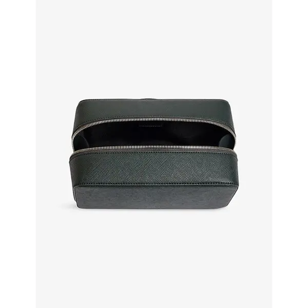Sandro Logo-embossed Leather Washbag