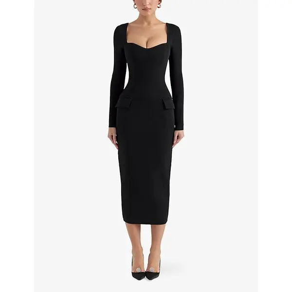 house of cb ella dress black house of cb ella dress black