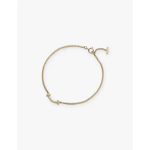 Tiffany & Co. T Smile Diamond Bracelet - Yellow Gold